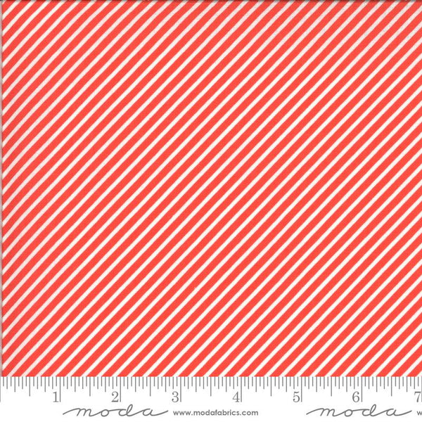 Moda Happy Days Stripe - Geranium - Ready Set Sew TN