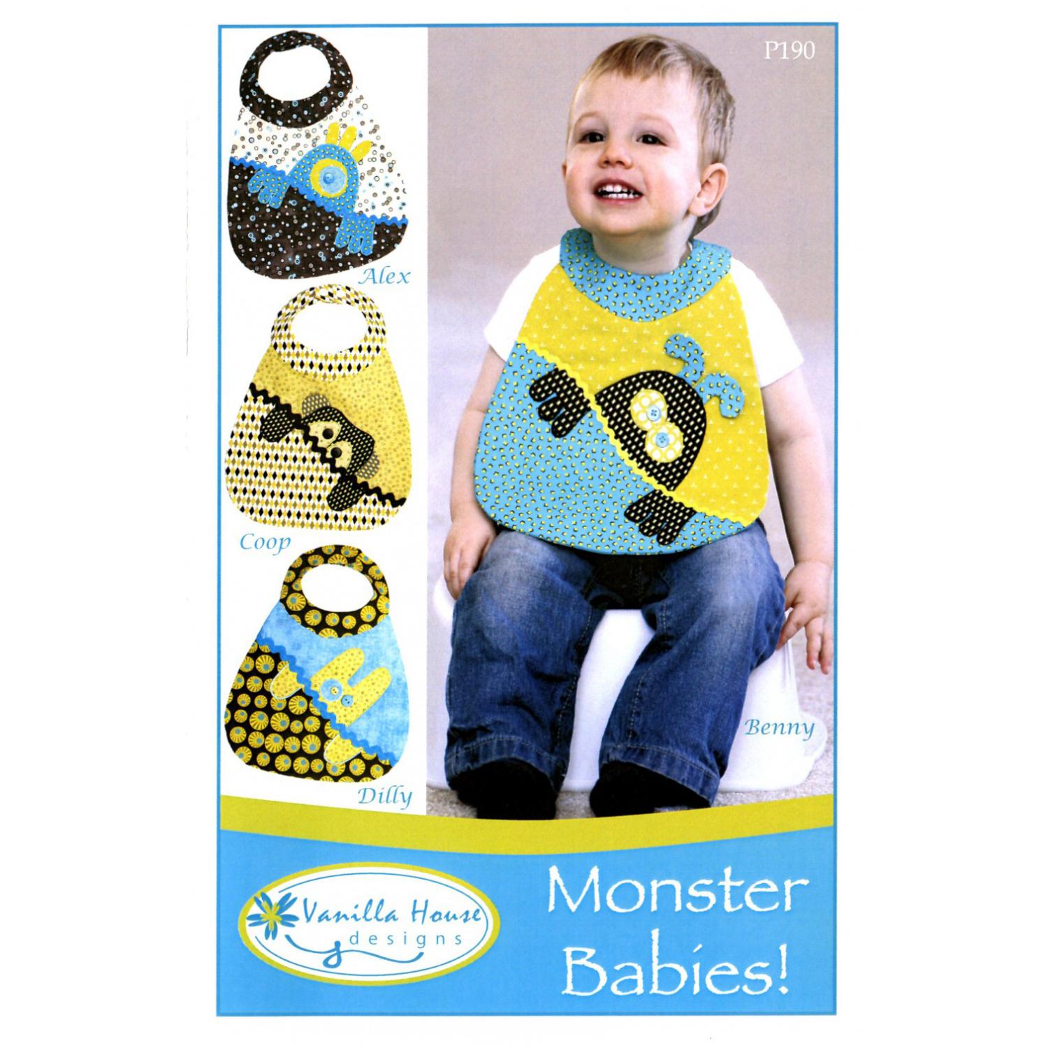 Monster Babies - Bib Pattern - Ready Set Sew TN