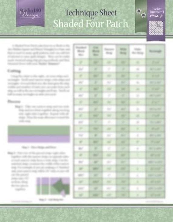 Technique Sheet Shaded Four Patch - Ready Set Sew TN